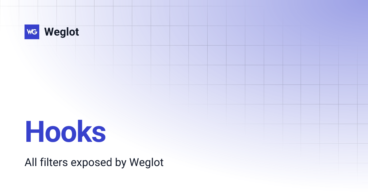 Hooks | Weglot