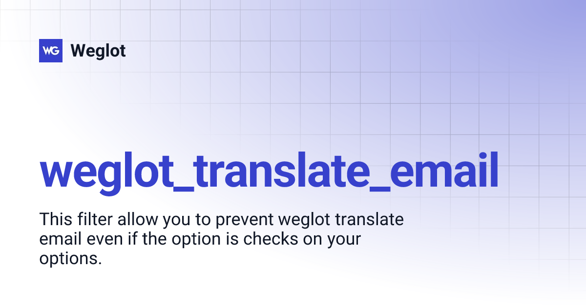 weglot_translate_email | Weglot